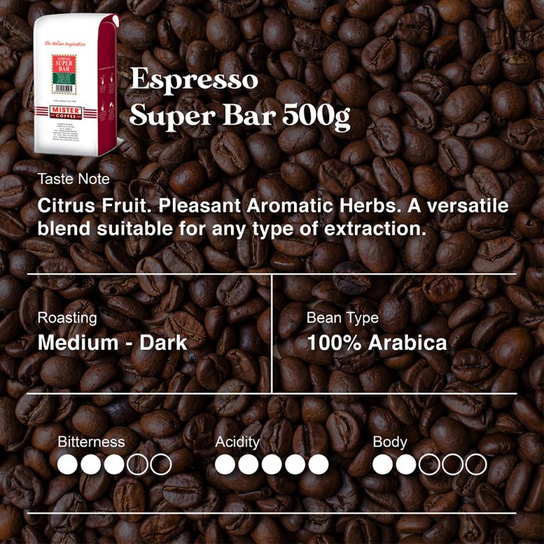 Espresso Super Bar 500G – Free Delivery | Mister Coffee