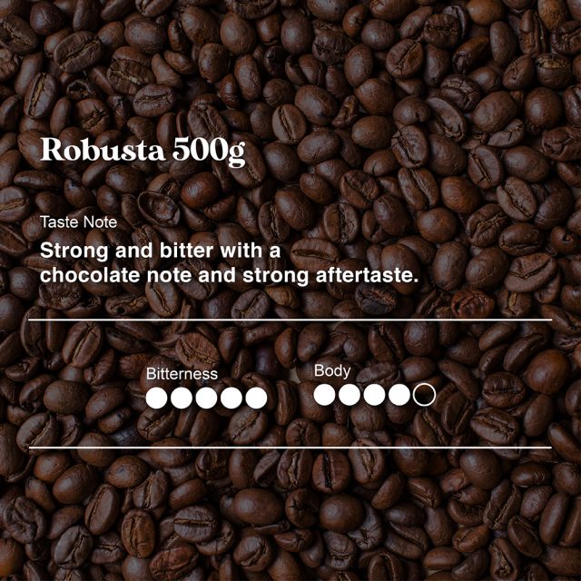 Robusta Coffee Beans & Ground Coffee (500g) | Mister Coffee