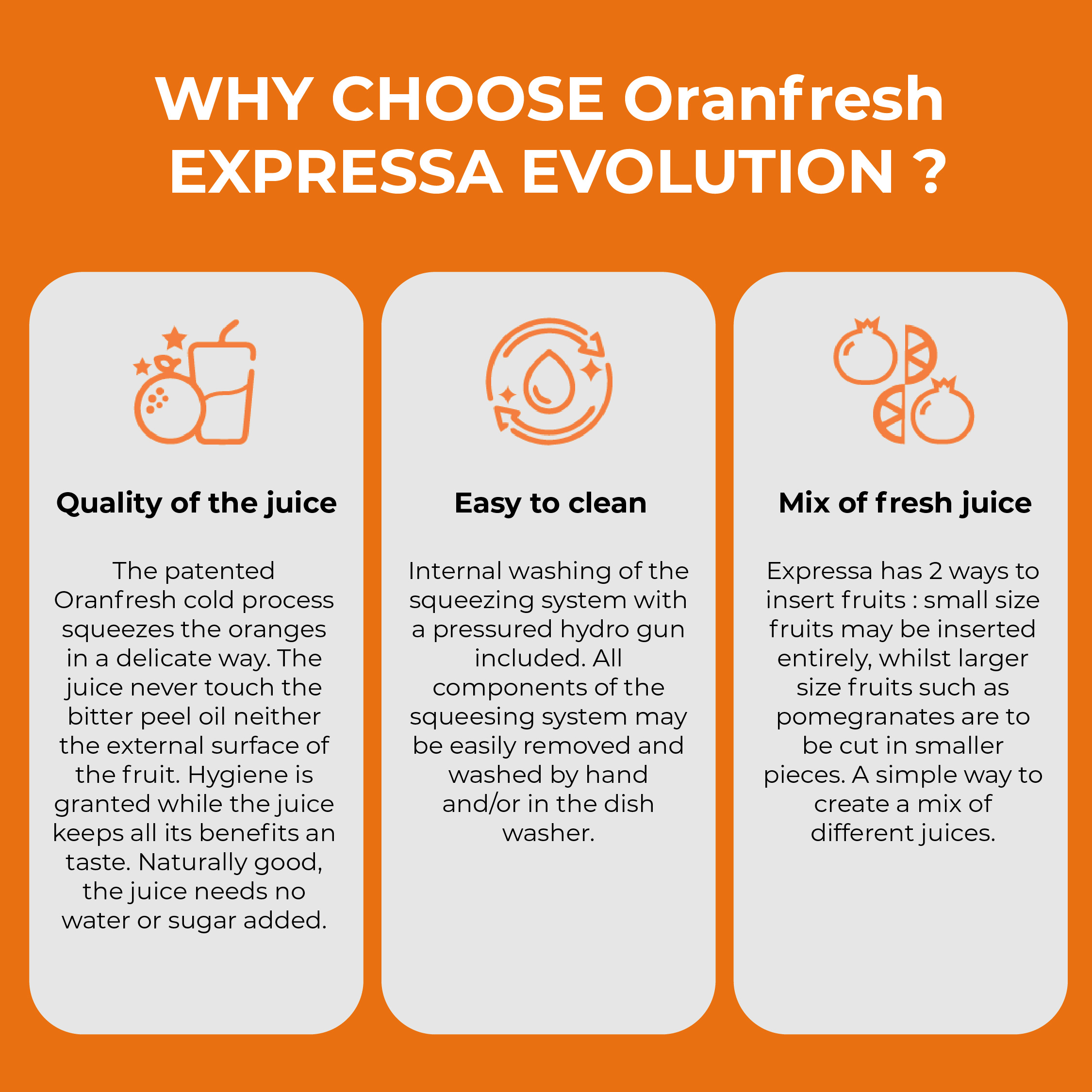 Oranfresh Expressa Juice Squeezer Machine | Mister Coffee